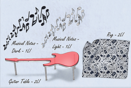Second Life Marketplace - [ zerkalo ] Music is Life - Musical Notes - Light